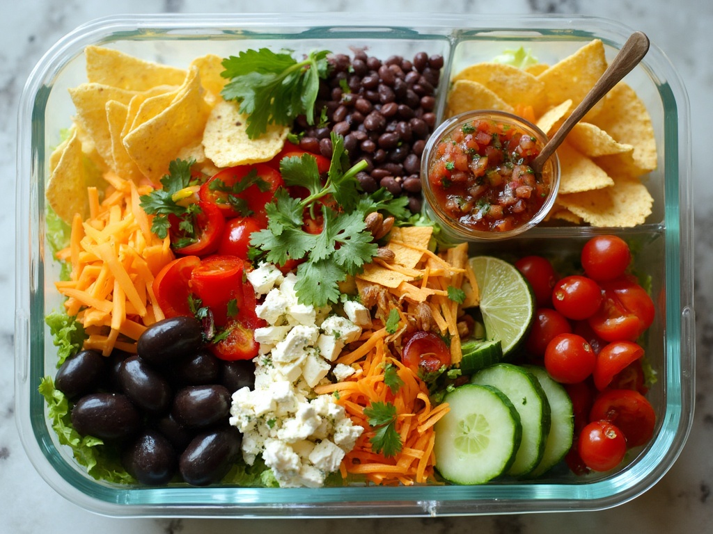 No Cook Taco Salad Bento Box Recipe - Sweet Peas and Saffron Delight ...