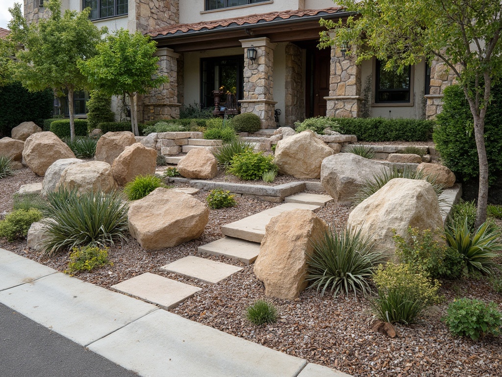 10 Low Maintenance Front Yard Landscaping Ideas with Rocks and Mulch ...